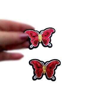 Sequin Butterfly, Iron On, Multicolor Butterfly, Butterfly Applique ...