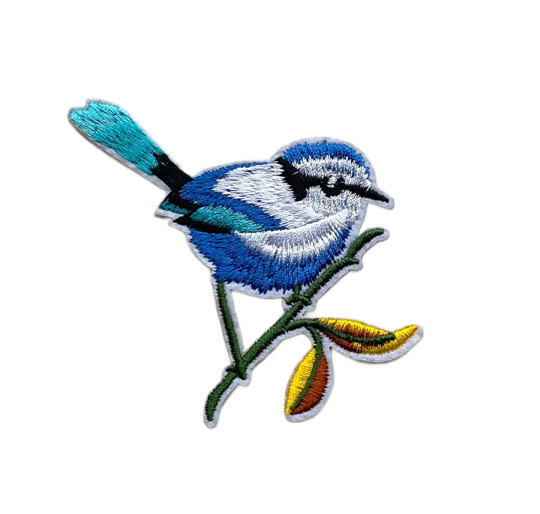 Bird, Bird Patch, Bluebird Patch, Sewing Patch, Embroidery Patch, Iron ...