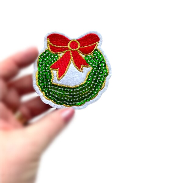 Christmas Wreath Embroidery - Etsy UK