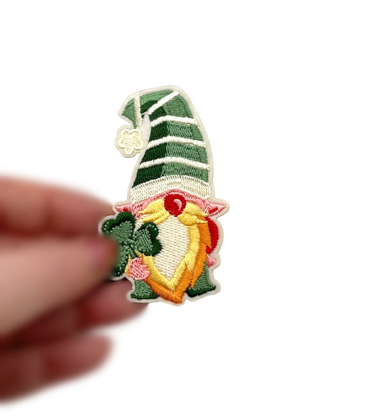Irish Gnome, Irish Shamrock, Gonk, Irish Patch, Iron on Patch ...