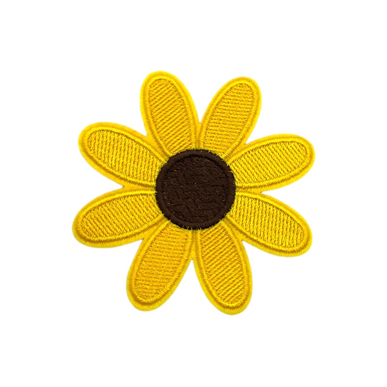 Sunflower, Iron on Patch, Yellow Flower, Sunflower Patch, Flower Patch ...