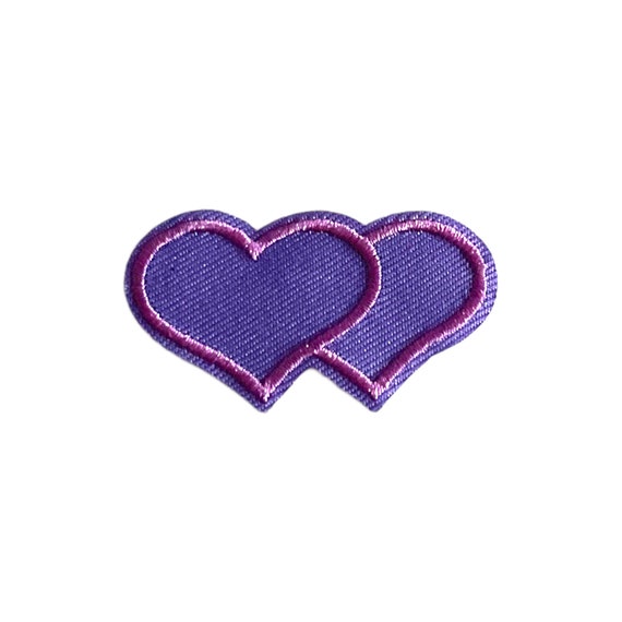 Purple Double Hearts