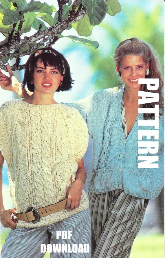 Cotton Top Summer Top Knitting Pattern PDF Instant - Etsy