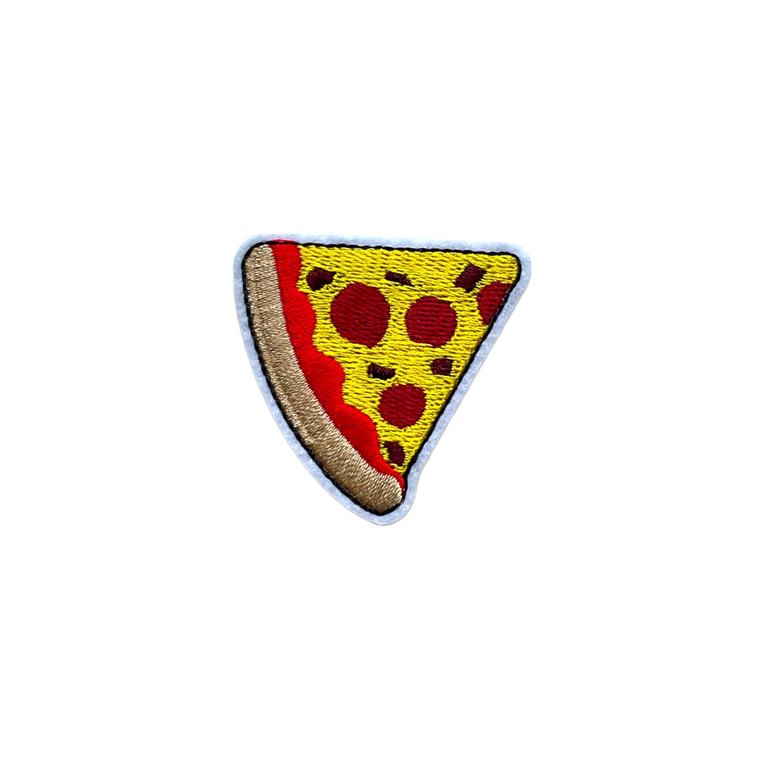 Pizza Slice, Iron On, Embroidery Patch, Pizza, Embroidered Pizza ...