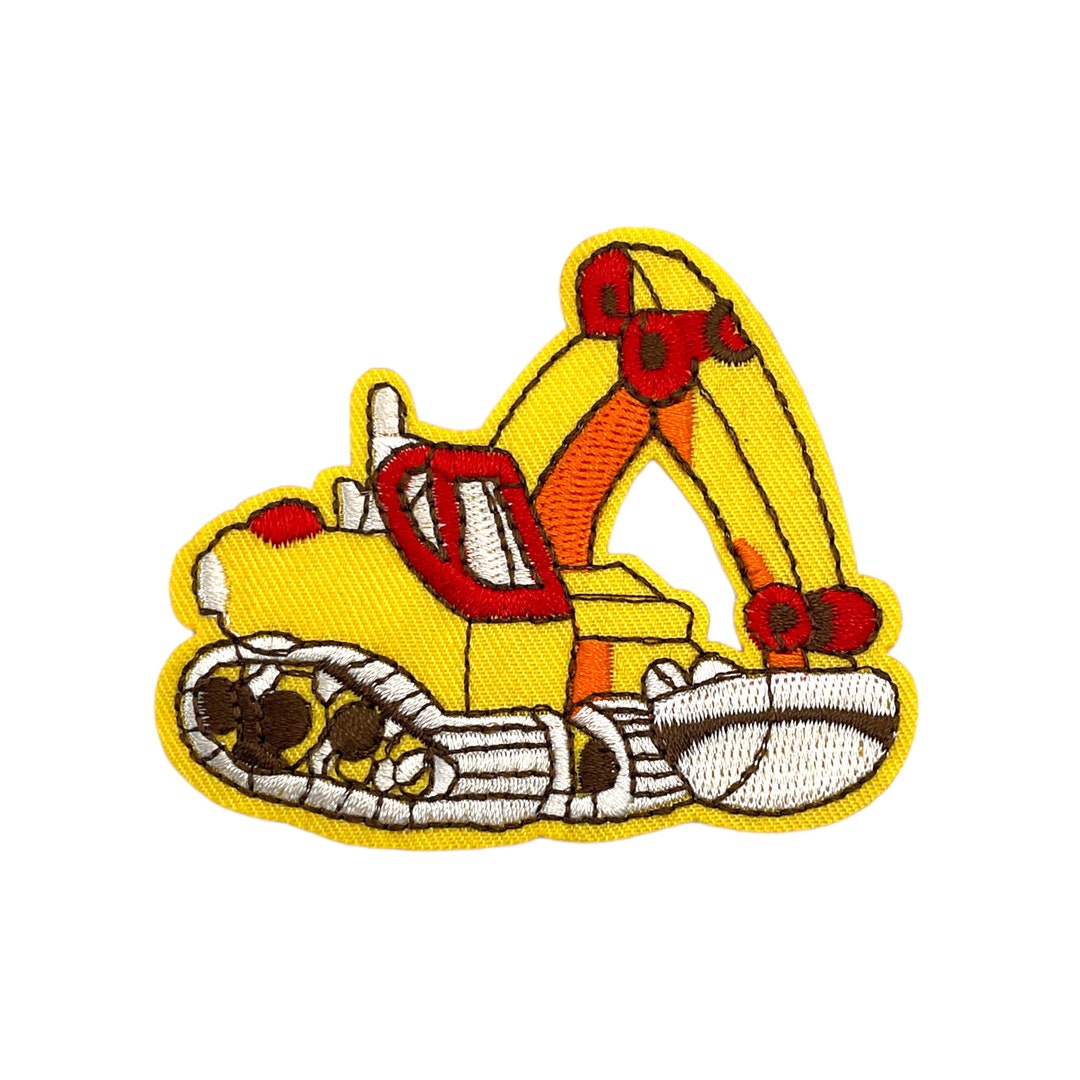 Excavator Patch Iron On Excavator Embroidery Patch Kids - Etsy