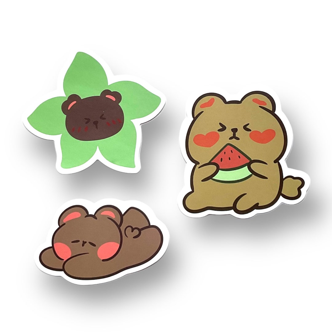 Teddy Stickers, Laptop Sticker, Cute Teddy, Lunchbox Sticker, Cute ...