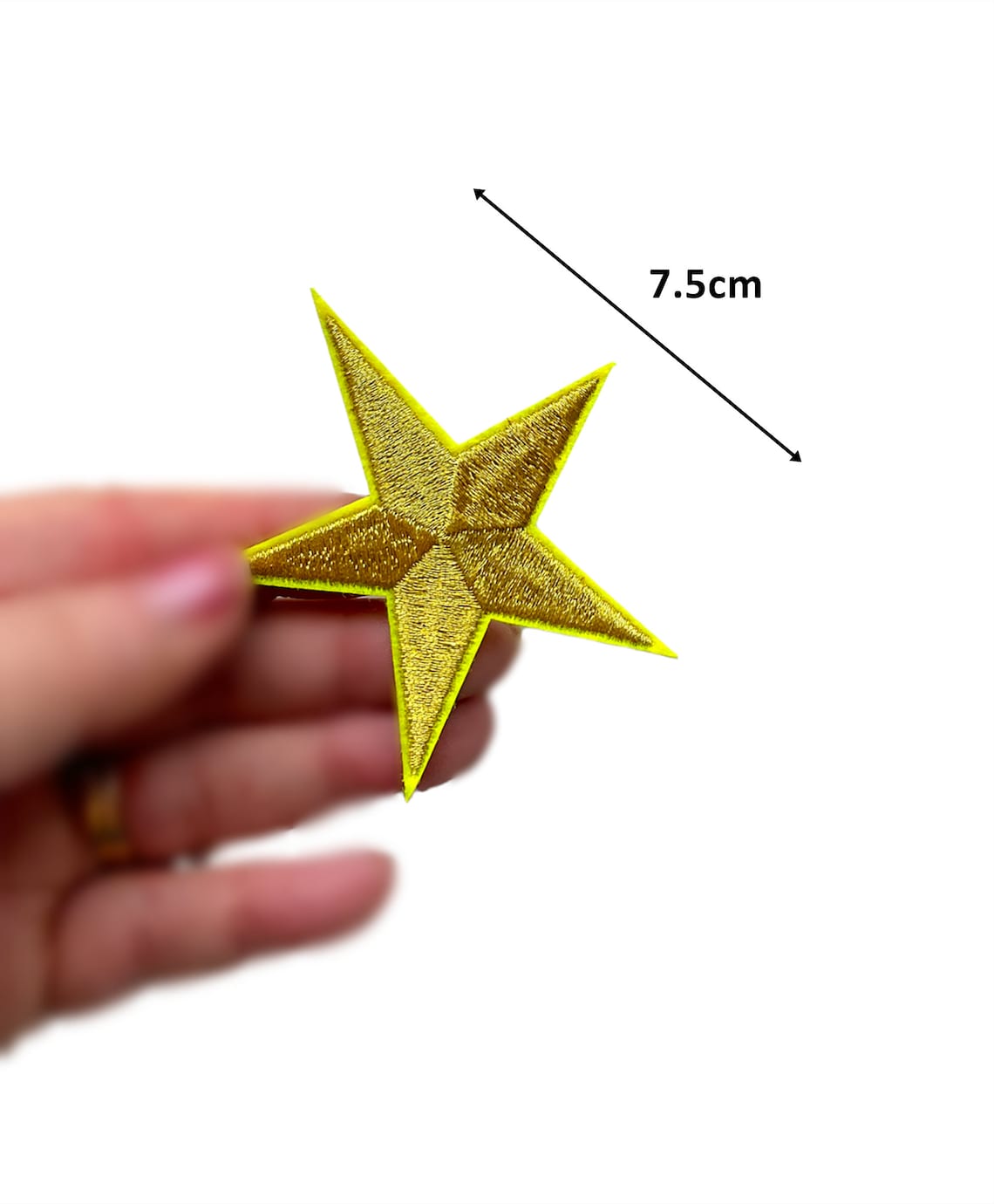 Stars, Yellow Star, Set of 3, Iron On, Star Patch, Shining Star, Iron ...