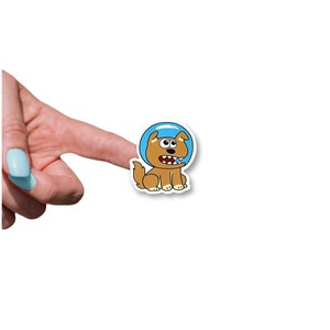 Cartoon Dog, Astronaut Dog, Dog Sticker, Laptop Sticker, Dog, Water ...