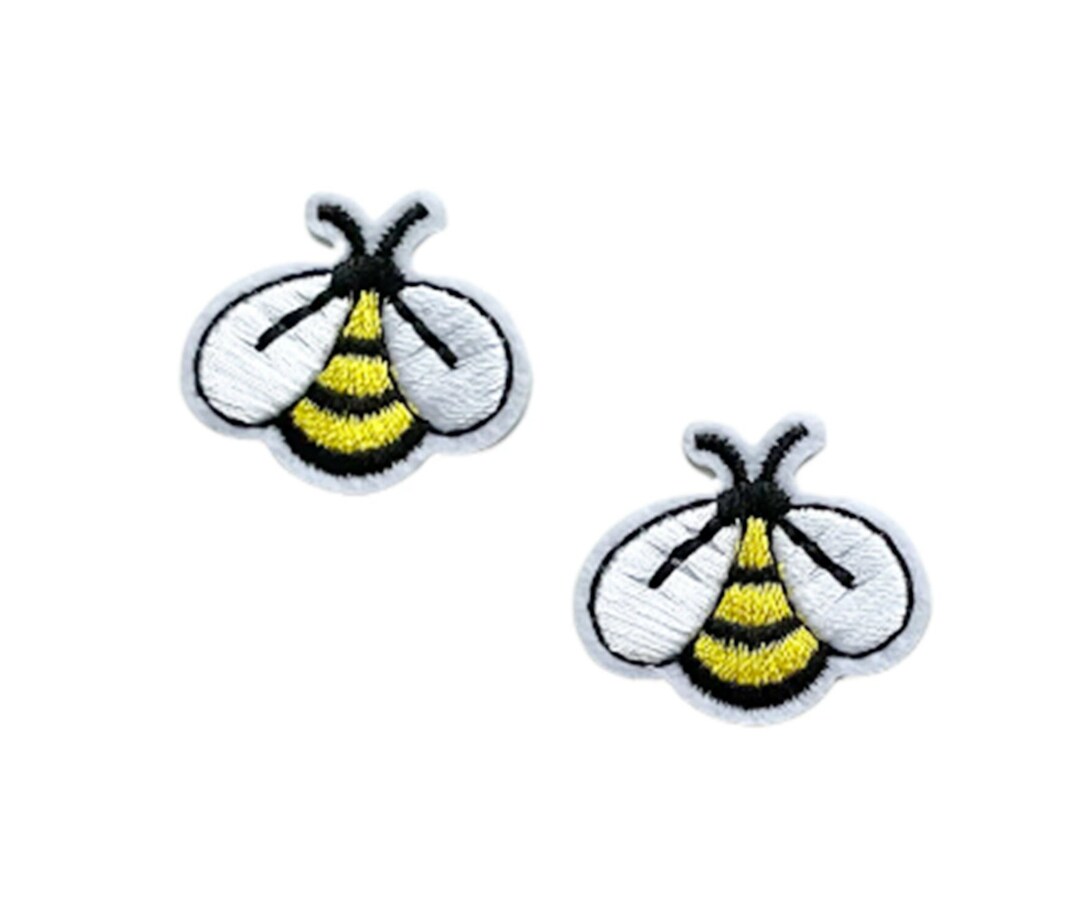 Tiny Bee, Iron On, Applique Patch, Bee, Embroidery Patch, Bee Patch ...