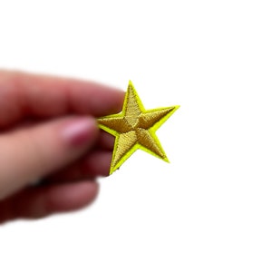 Stars, Yellow Star, Set of 3, Iron On, Star Patch, Shining Star, Iron ...