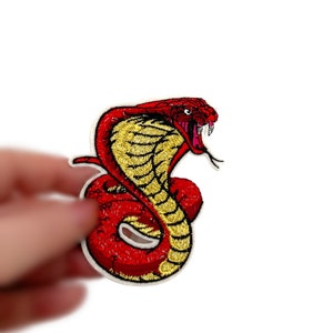 Snake, Iron on Patch, Cobra, Snake Patch, Large Patch, Sewing Patch ...