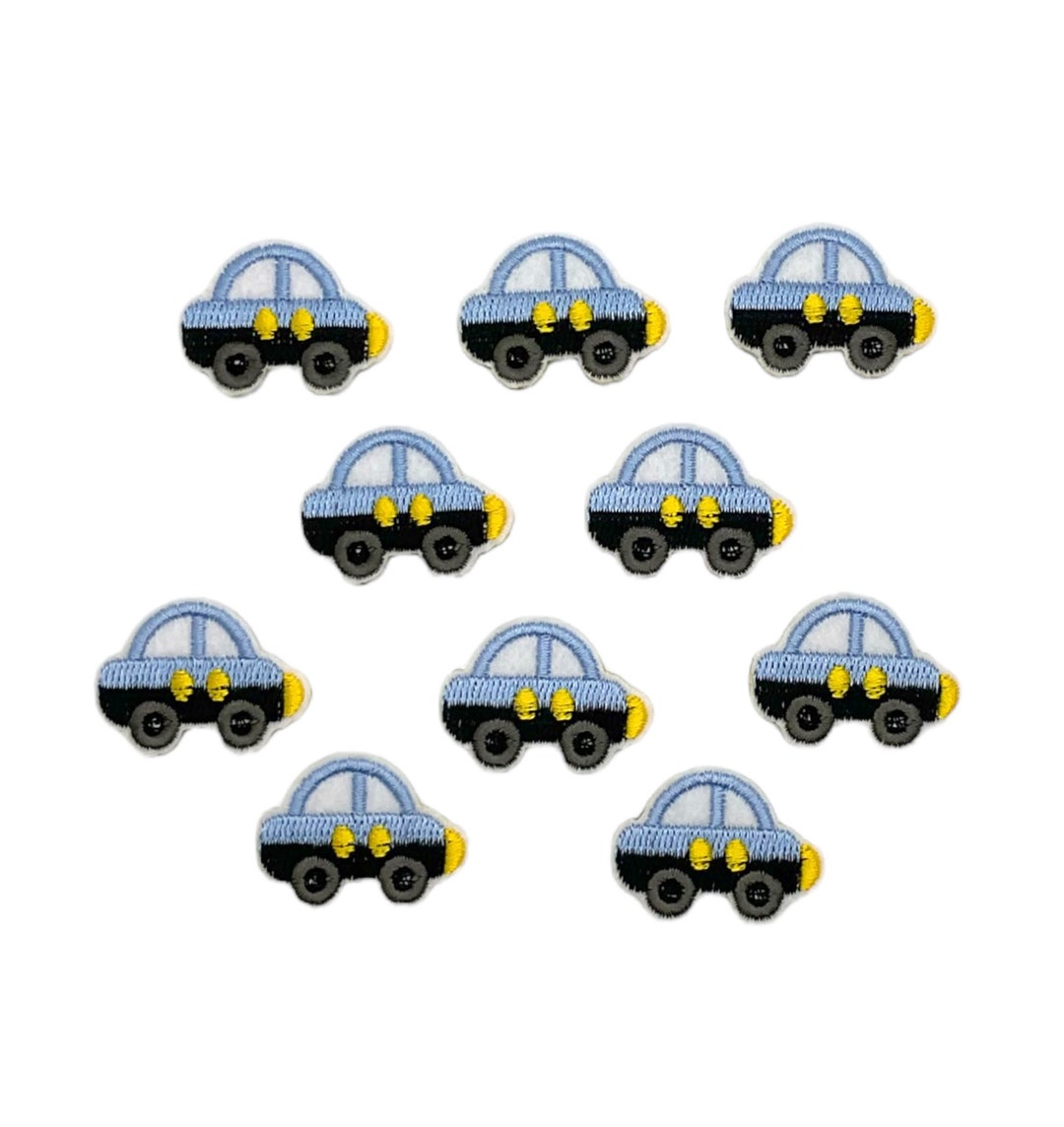 Police Cars, Iron On, Tiny Car Patches, Iron on Patches, Car Patches ...