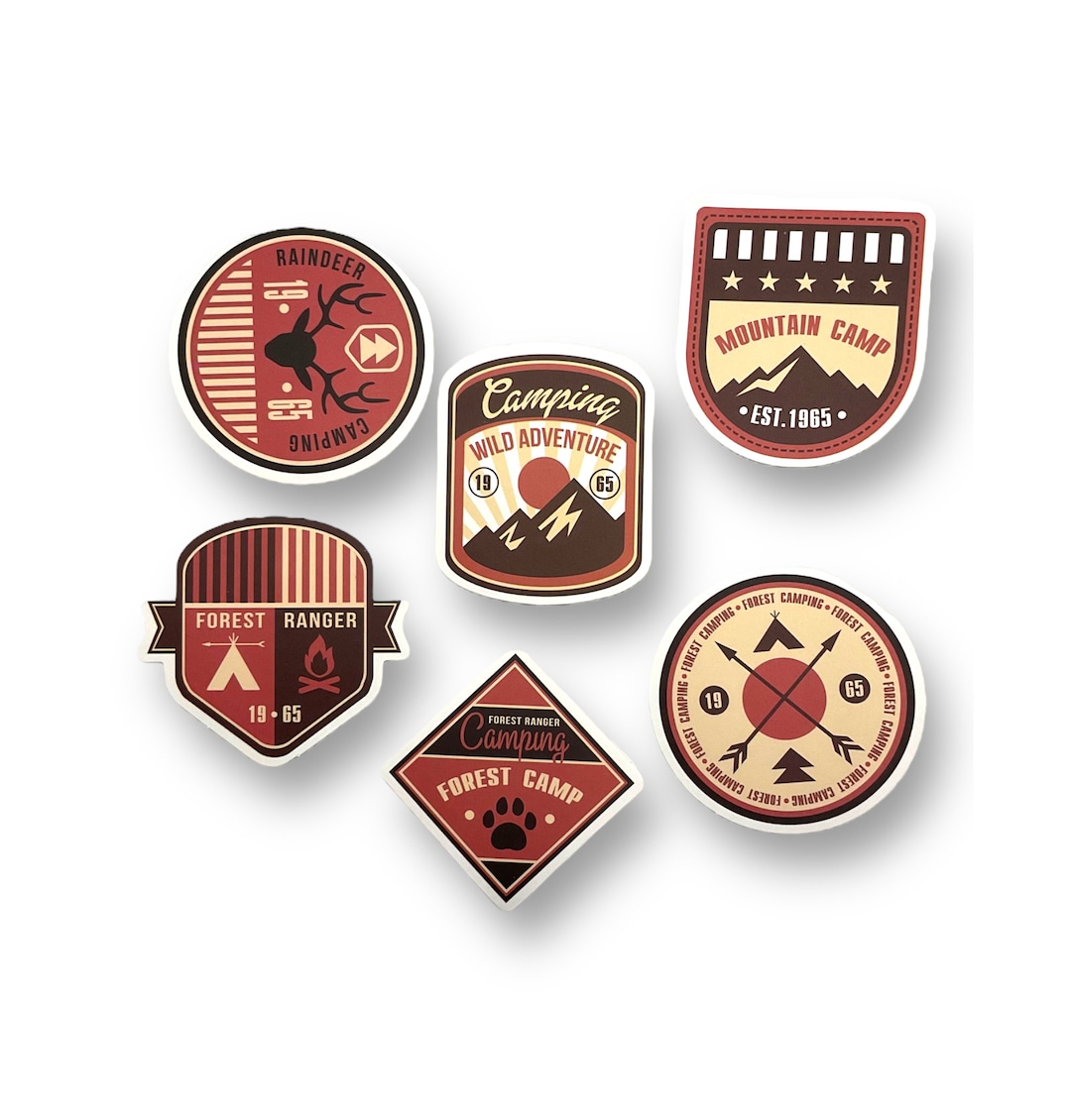 Camping Adventure, Camping Sticker, Outdoor Sticker, Water Bottle ...