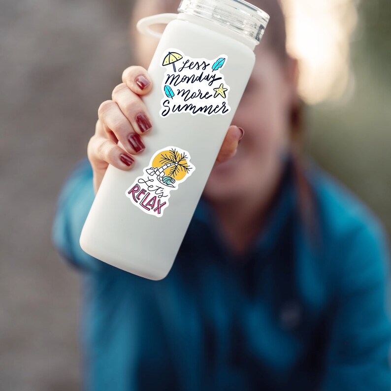 Lets Relax Sticker Water Bottle Sticker Laptop Sticker - Etsy