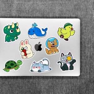 Cartoon Dog, Astronaut Dog, Dog Sticker, Laptop Sticker, Dog, Water ...