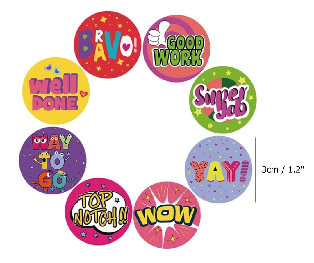 School Stickers, Teacher Stickers, Reward Stickers, Kids Stickers, Well ...