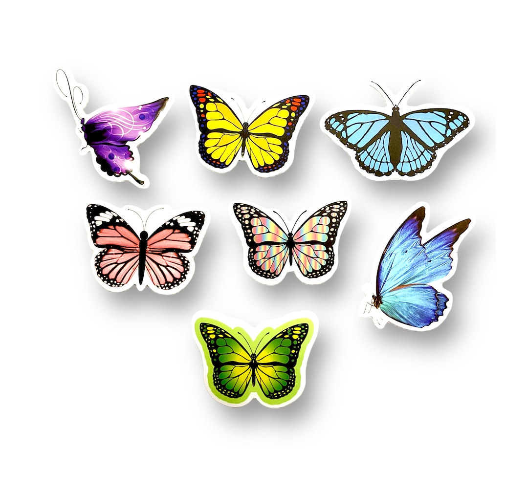 Butterfly Stickers, Laptop Sticker, Butterflies, Scrapbook Sticker ...