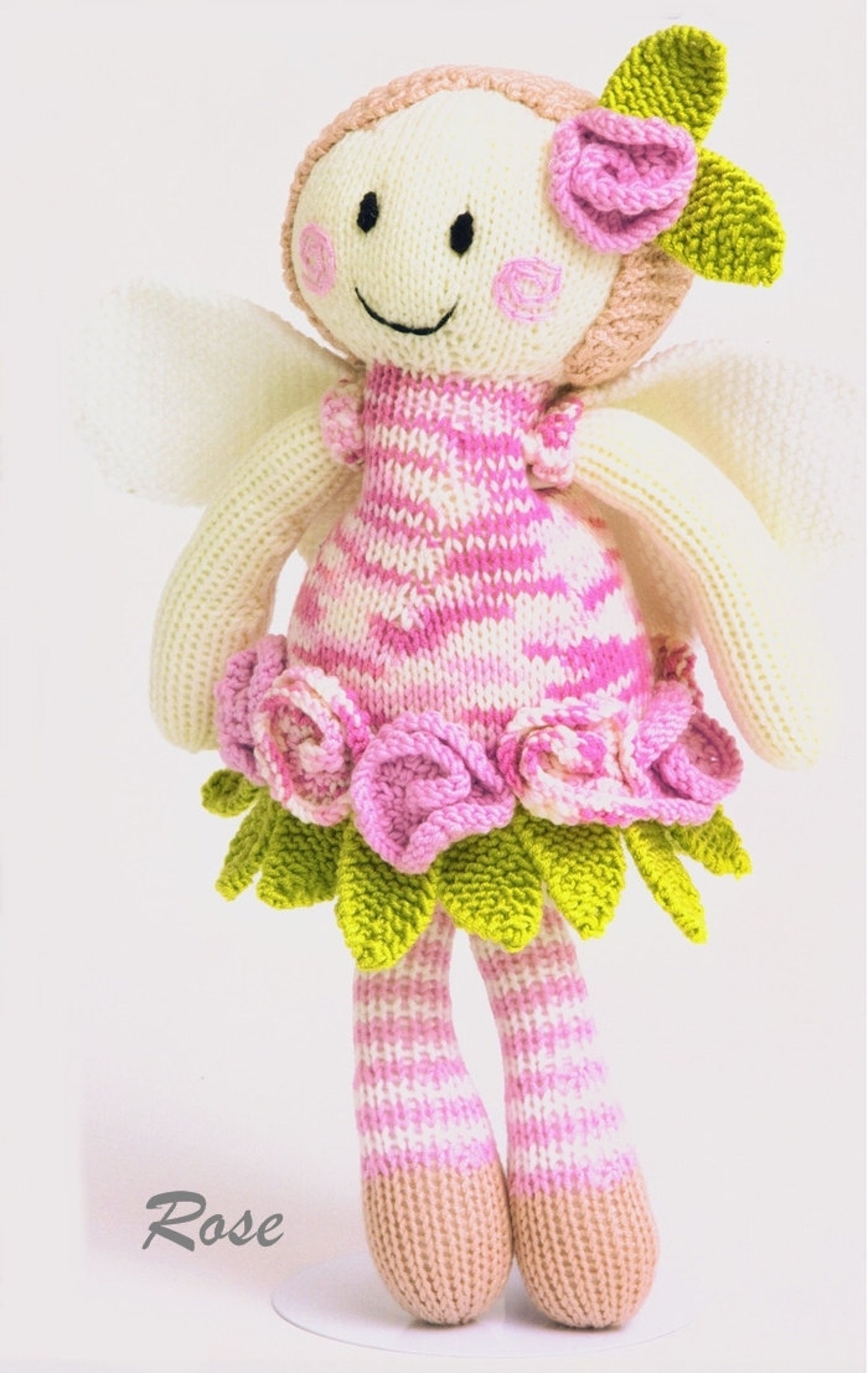 Hand Knit Dolls Knitting Pattern Fairy Dolls Flower Dolls - Etsy UK