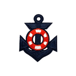Anchor, Iron on Patch, Nautical, Embroidery Patch, Nautical Patch, Maritime, Embroidery Anchor ...