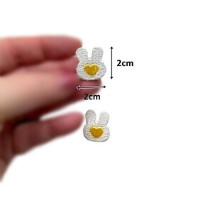 Rabbit, Applique Patch, Bunny, Teensy Bunny, Bunny Ears, Embroidery ...