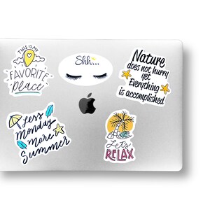 Lets Relax Sticker, Water Bottle Sticker, Laptop Sticker, Stickers ...