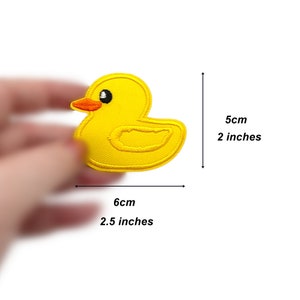 Little Ducky, Baby Duck, Iron On, Rubber Ducky Patch, Applique Patch, Embroidery Patch, Yellow ...