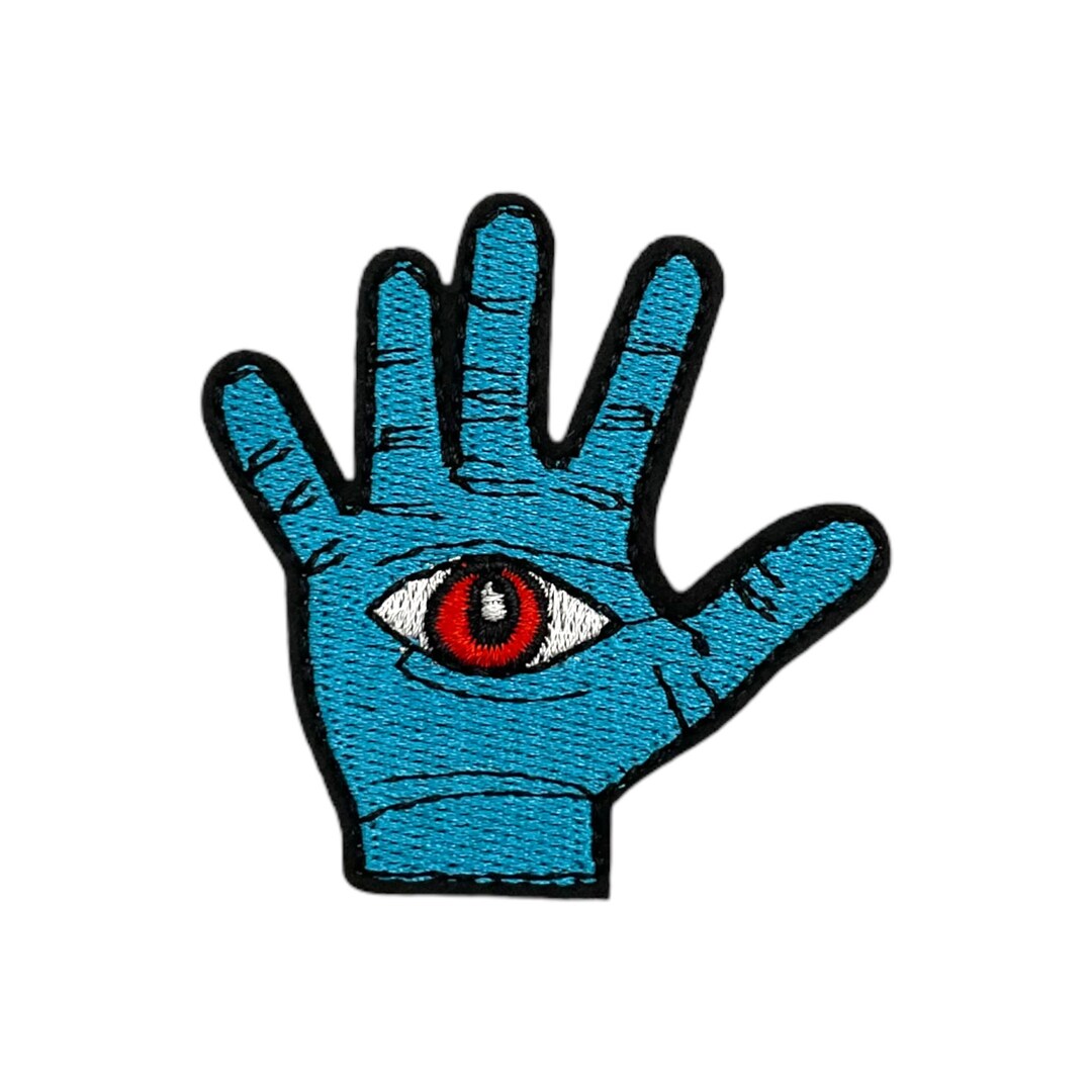 Symbolic Hand With Eye, Iron on Patch, Hand, Eye, Spiritual Patch, Eye ...