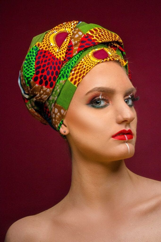 Bua Red Yellow Green Nsu Bra African Ankara Print Head Wrap - Etsy