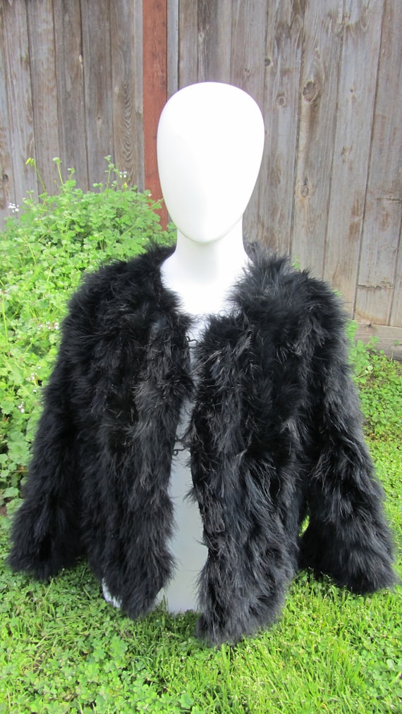 vintage marabou feather jacket - Gem