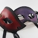 Black Leather Masquerade Domino Mask - Etsy