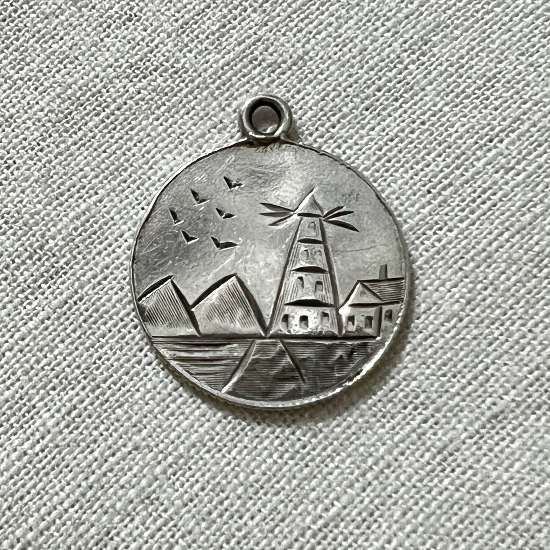 Antique Victorian Lighthouse Scene Love Token albert on Reverse - Etsy