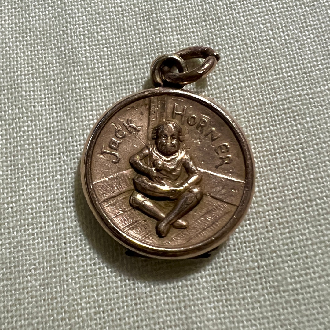 Art Nouveau little Jack Horner Mother Goose Nursery Rhyme Locket - Etsy