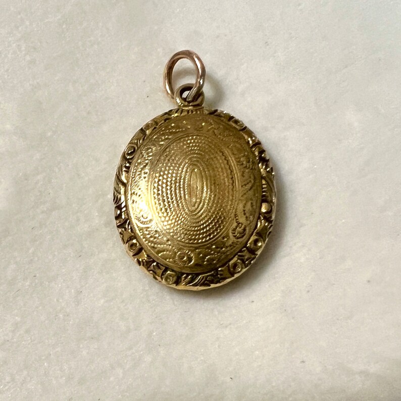 Victorian Oval Gold Filled Engine Turned Locket - Etsy