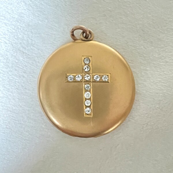 Locket With Cross - Etsy
