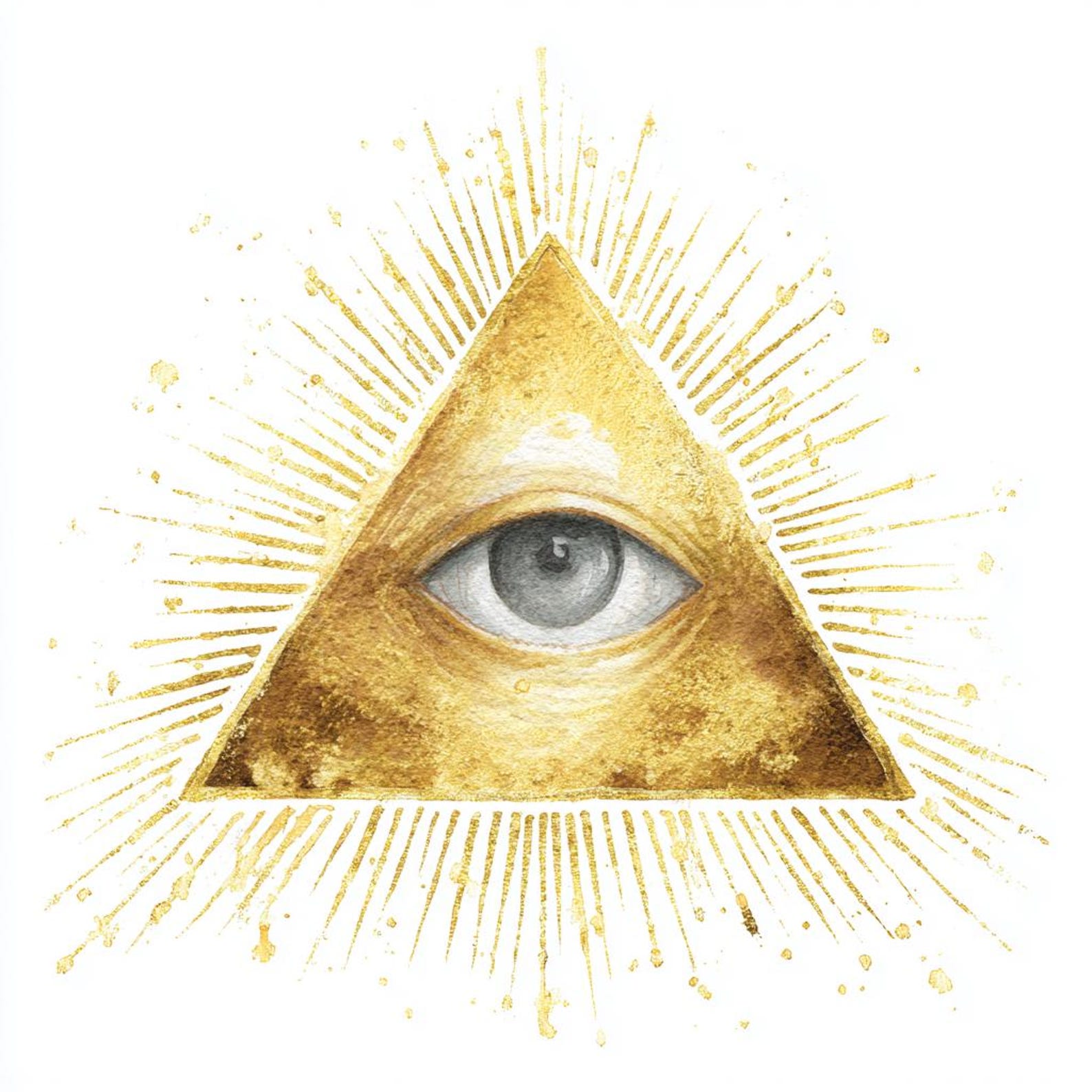 8 Eye of God Providence Clipart, Abstract Geometric Sacred Symbol ...