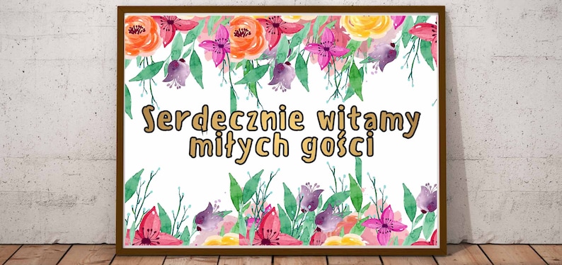 Polish Printable Welcome Sign Poland Wedding Welcome Sign - Etsy