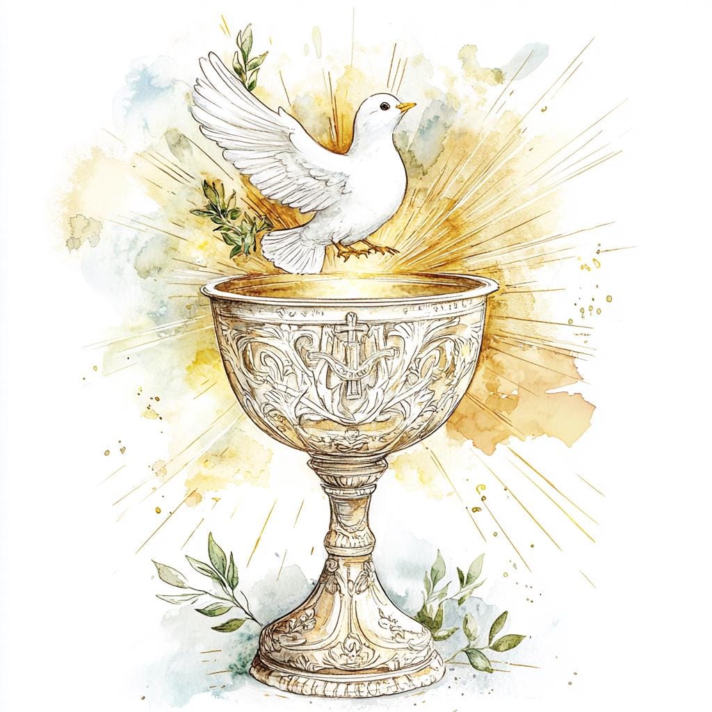 8 First Holy Communion Chalice Clipart Watercolor Eucharist Clipart ...