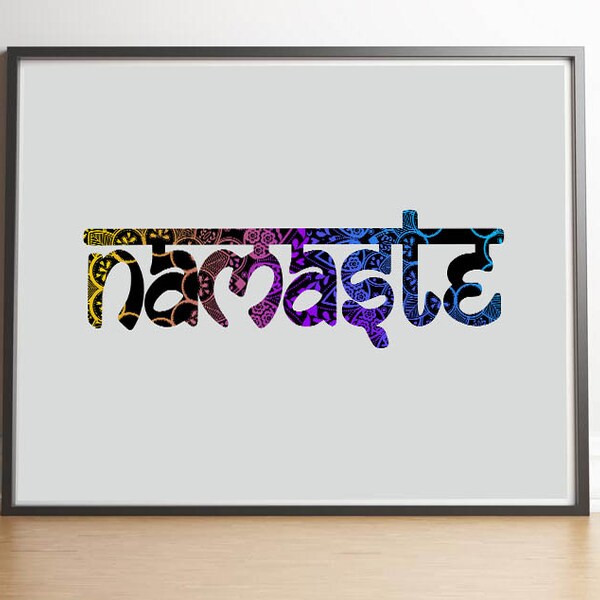 Namaste Sign - Etsy