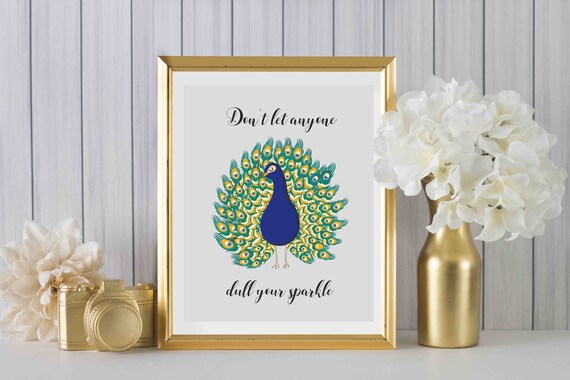 Peacock T Peacock T Ideas Peacock Poster Peacock Etsy