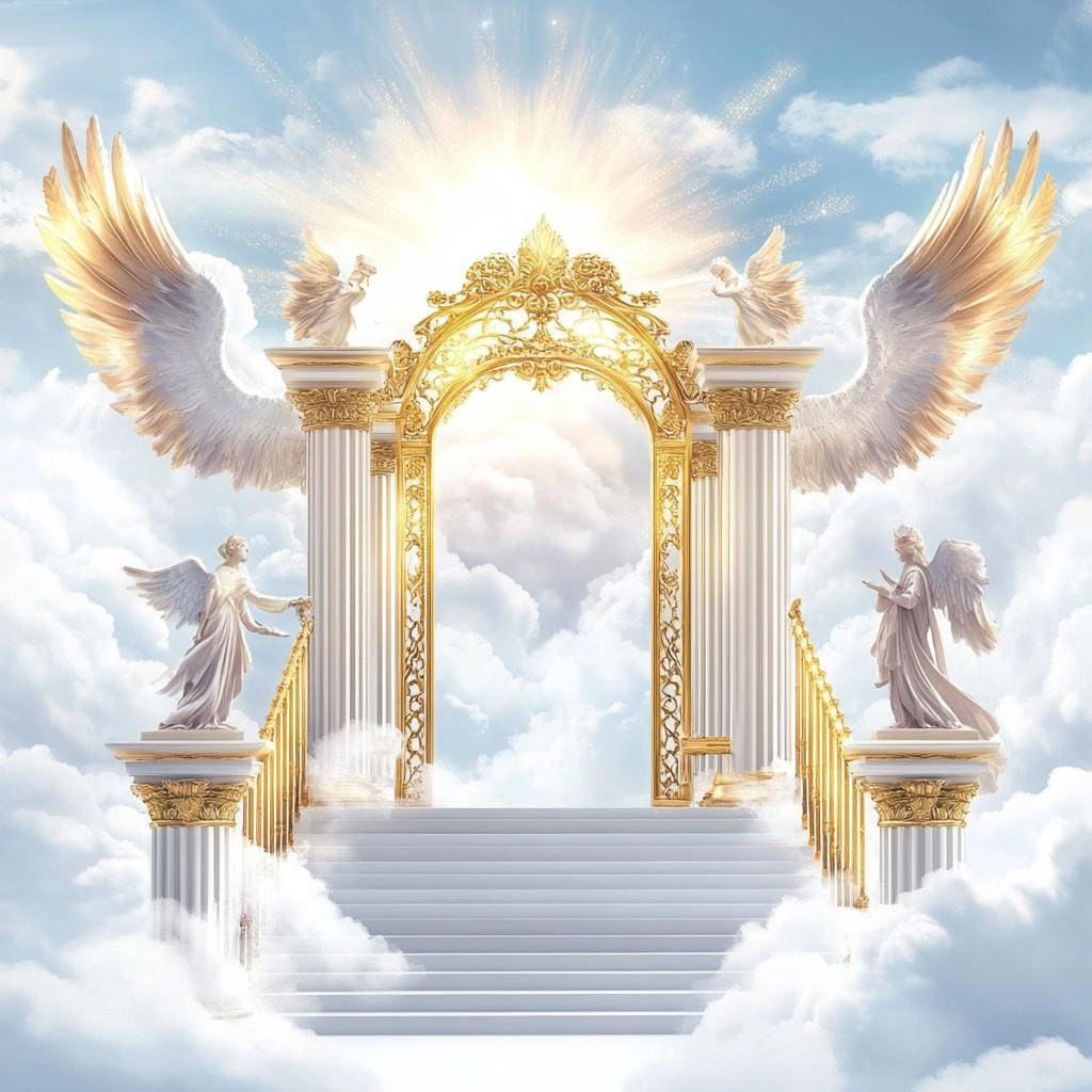 8 Golden Heaven Gates Clipart Stair Step to Heaven Crafts Digital Image ...