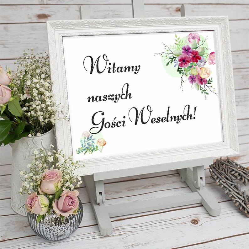Polish wedding Welcome Sign Welcome Wedding Poland Wall Art - Etsy España