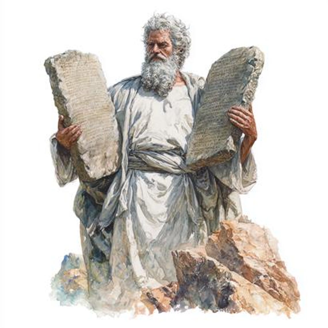 8 Moses Stone Clipart Tablets of Ten Commandments, Ancient History Old ...