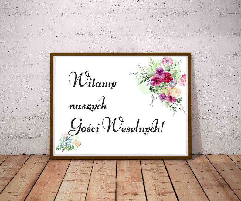 Polish wedding Welcome Sign Welcome Wedding Poland Wall Art - Etsy España