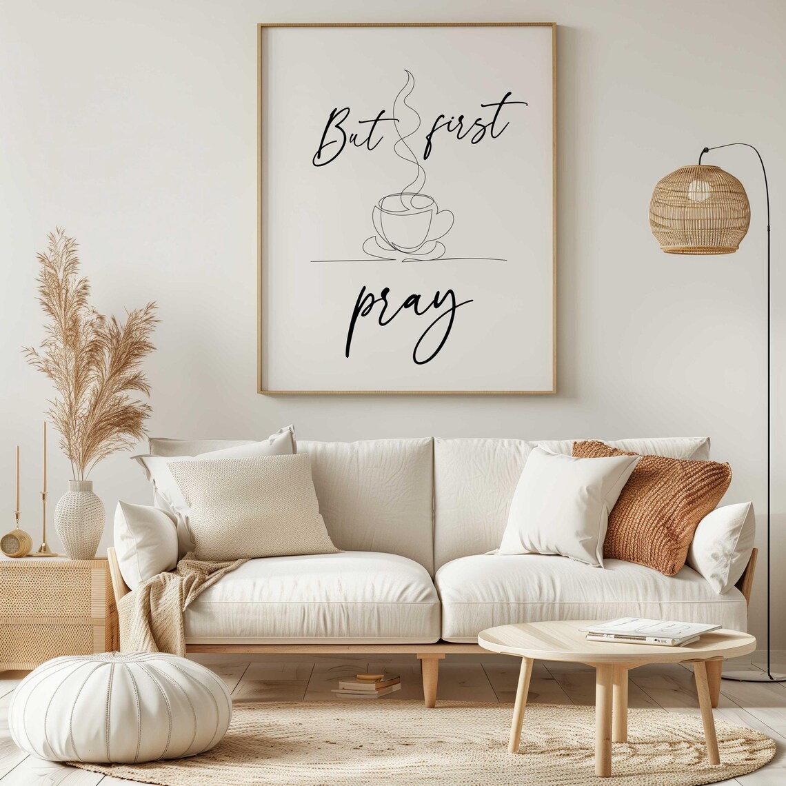 But First Pray, but First Coffee, Philippians 4:6, Minimalist Christian ...