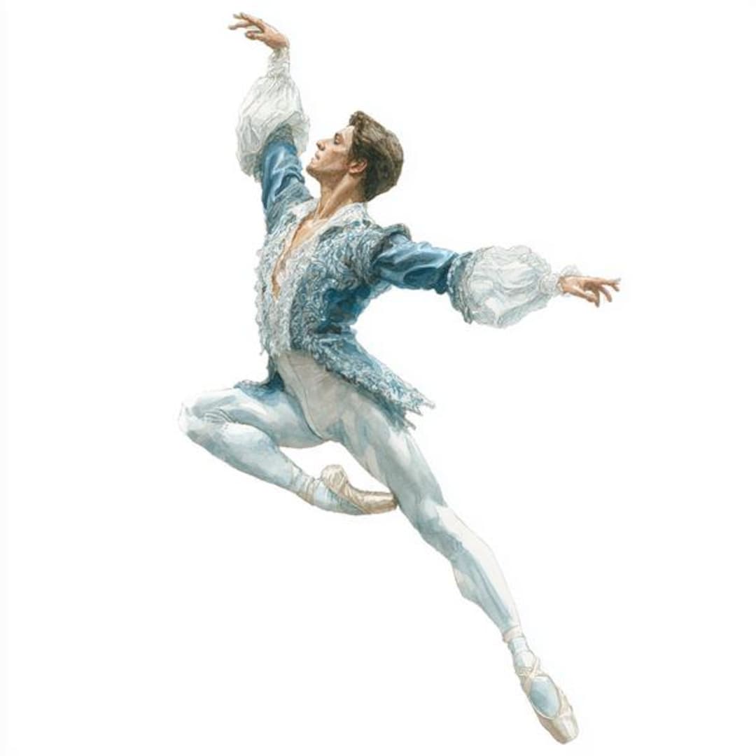 11 Classical Ballet Clipart, Swan Lake Style, Male Female Solo ...