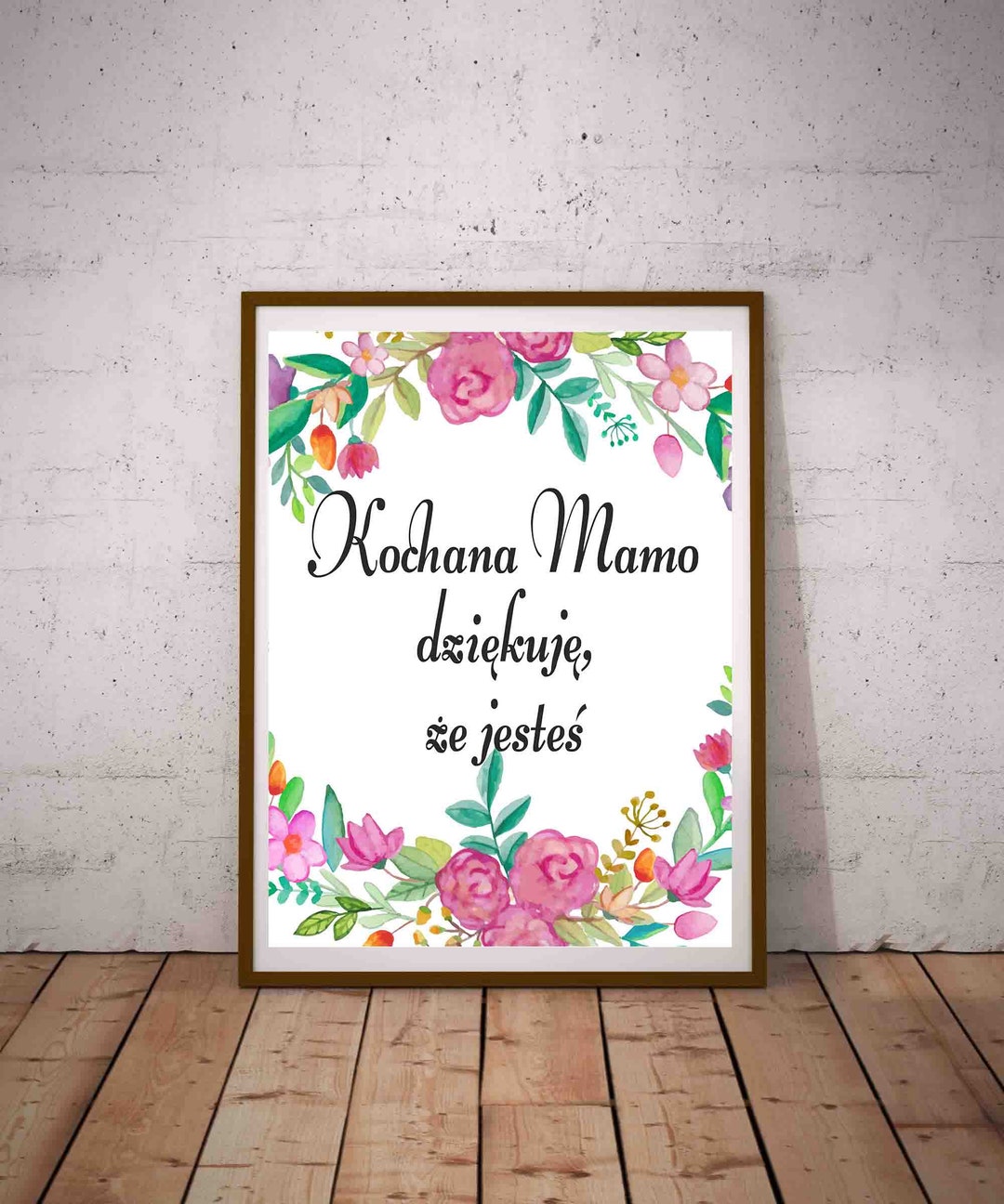 Polish Wall Art Polish Mothers Day Gift Poland Matka Mom Thank You Mom ...