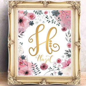 Hazel Personalized Name Sign Hazel Baby Party Decorations - Etsy