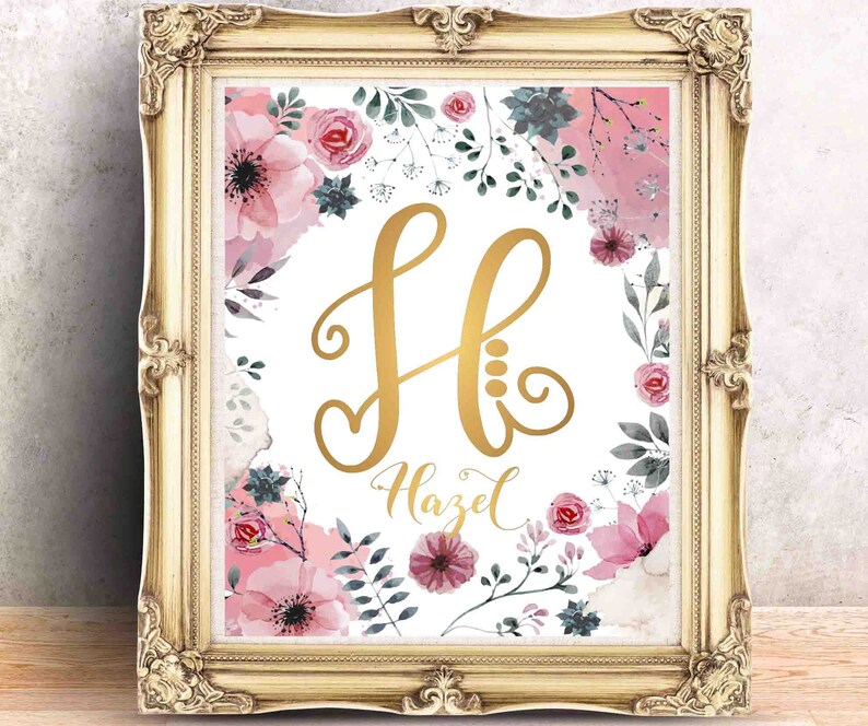 Hazel Personalized Name Sign Hazel Baby Party Decorations - Etsy