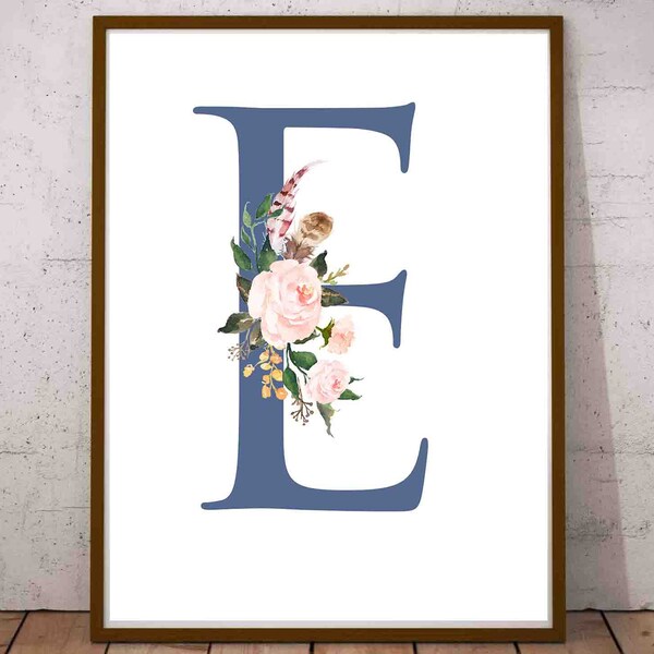 E Monogram - Etsy