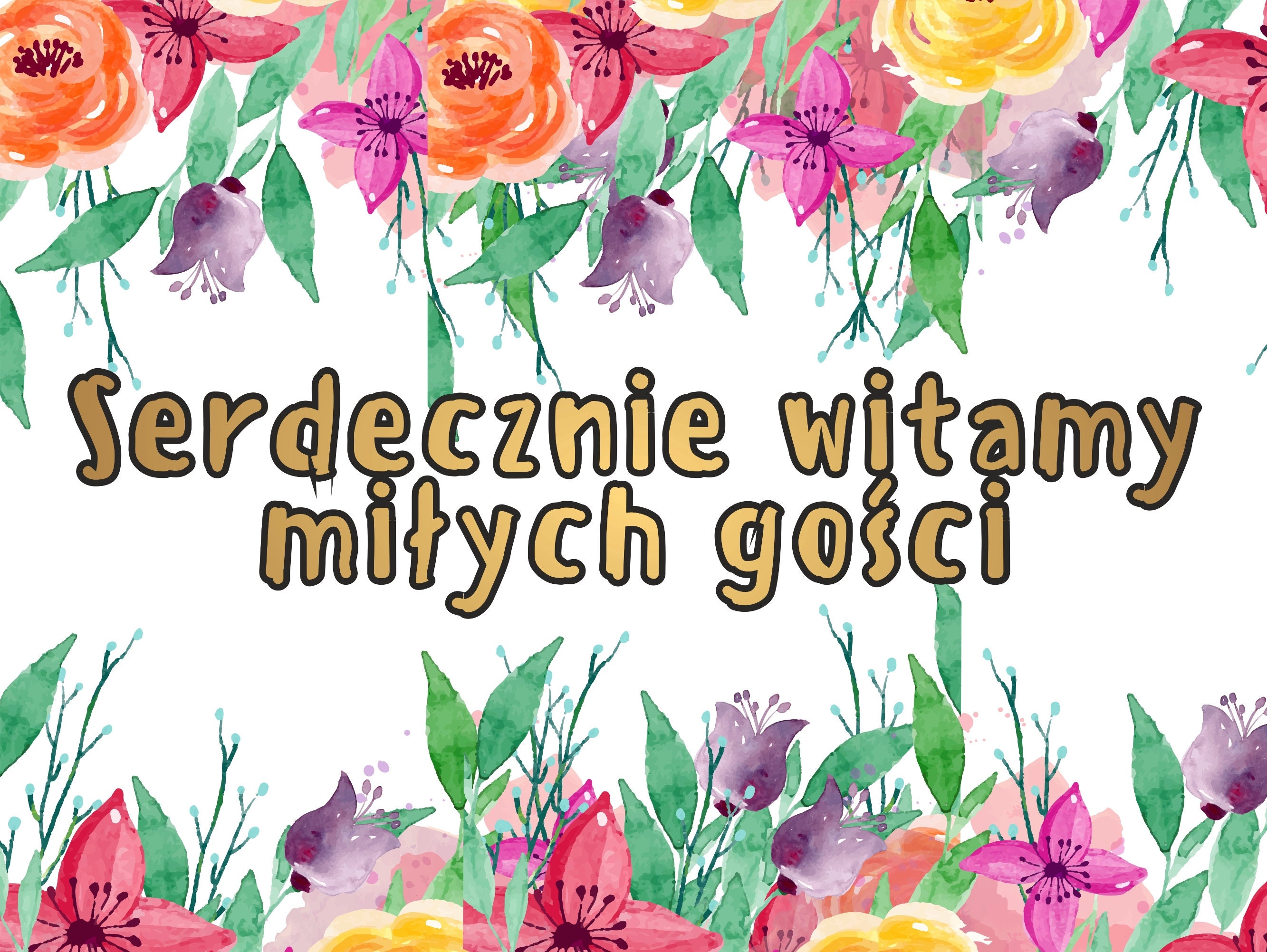 Polish Printable Welcome Sign Poland Wedding Welcome Sign Guest Welcome ...